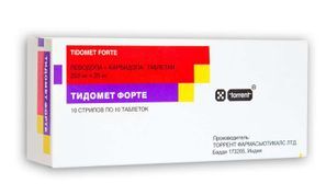 Тидомет Форте инструкция по применению, состав, побочные эффекты ...